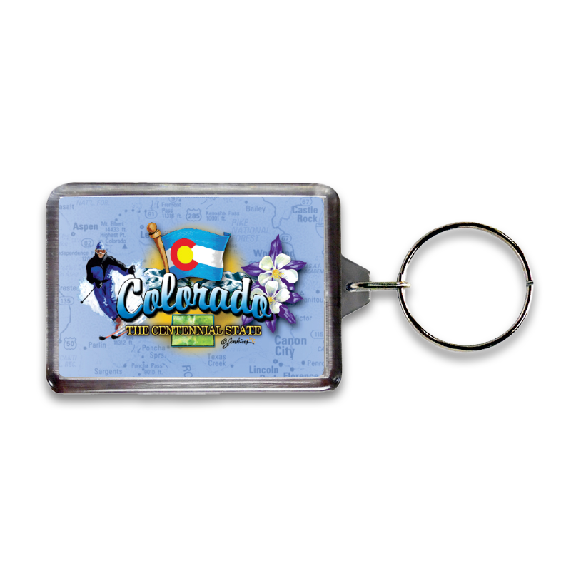 Colorado Keychain Lucite Elements